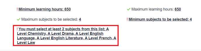 Sorting Courses Step from Application form
